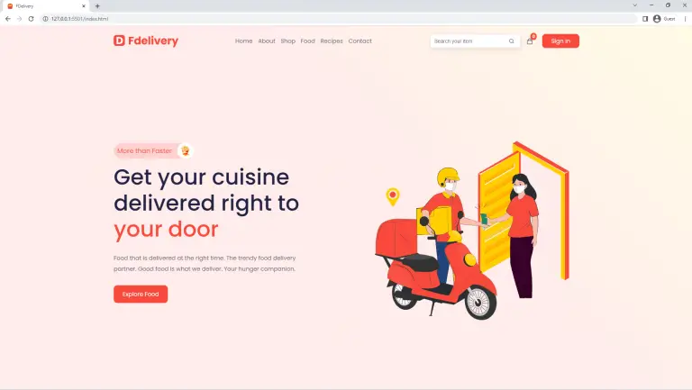 How To Build A Food Ordering Website With Html Scss Css And Javascript 2025