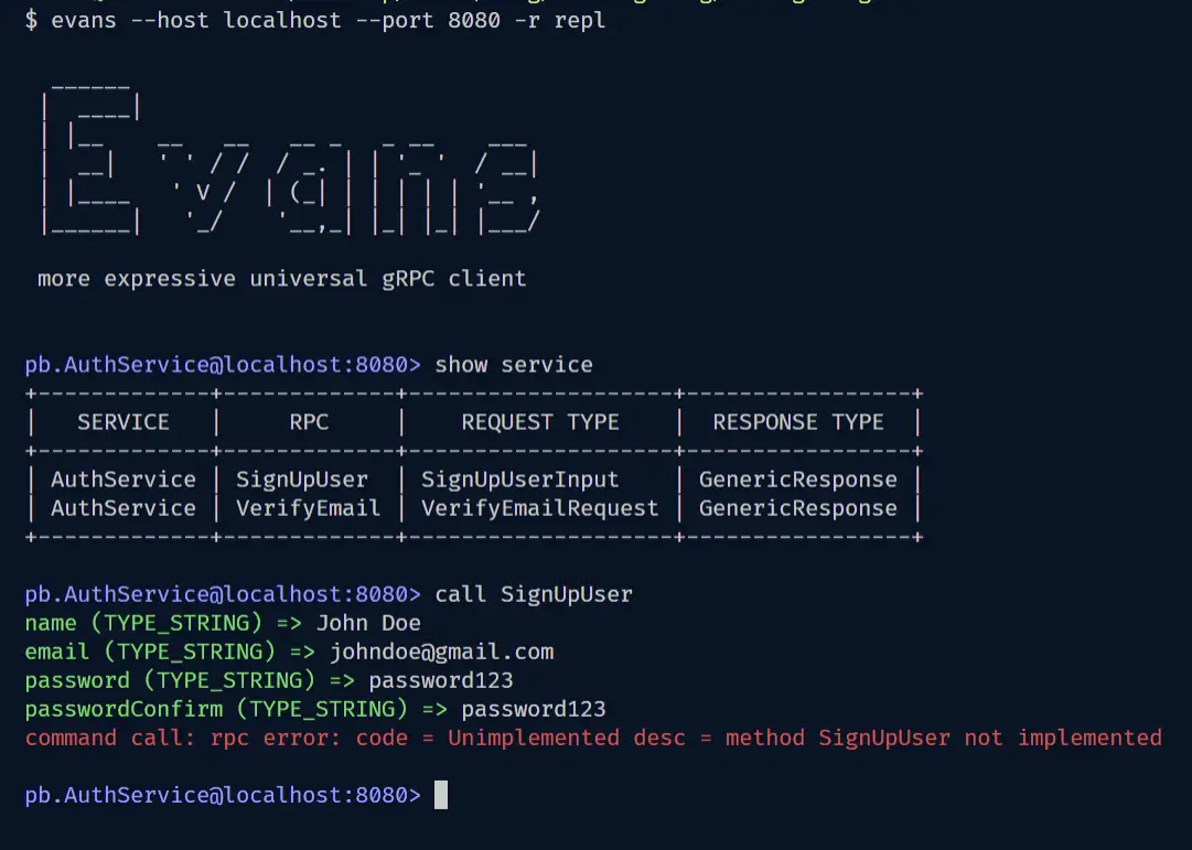 Build Golang Grpc Server And Client Signup User And Verify Email 2025