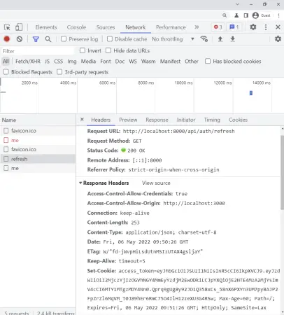 React.js + Redux Toolkit: Refresh Tokens Authentication 2024