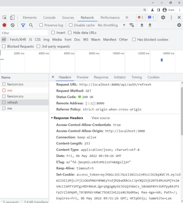 React.js + Redux Toolkit: Refresh Tokens Authentication 2024